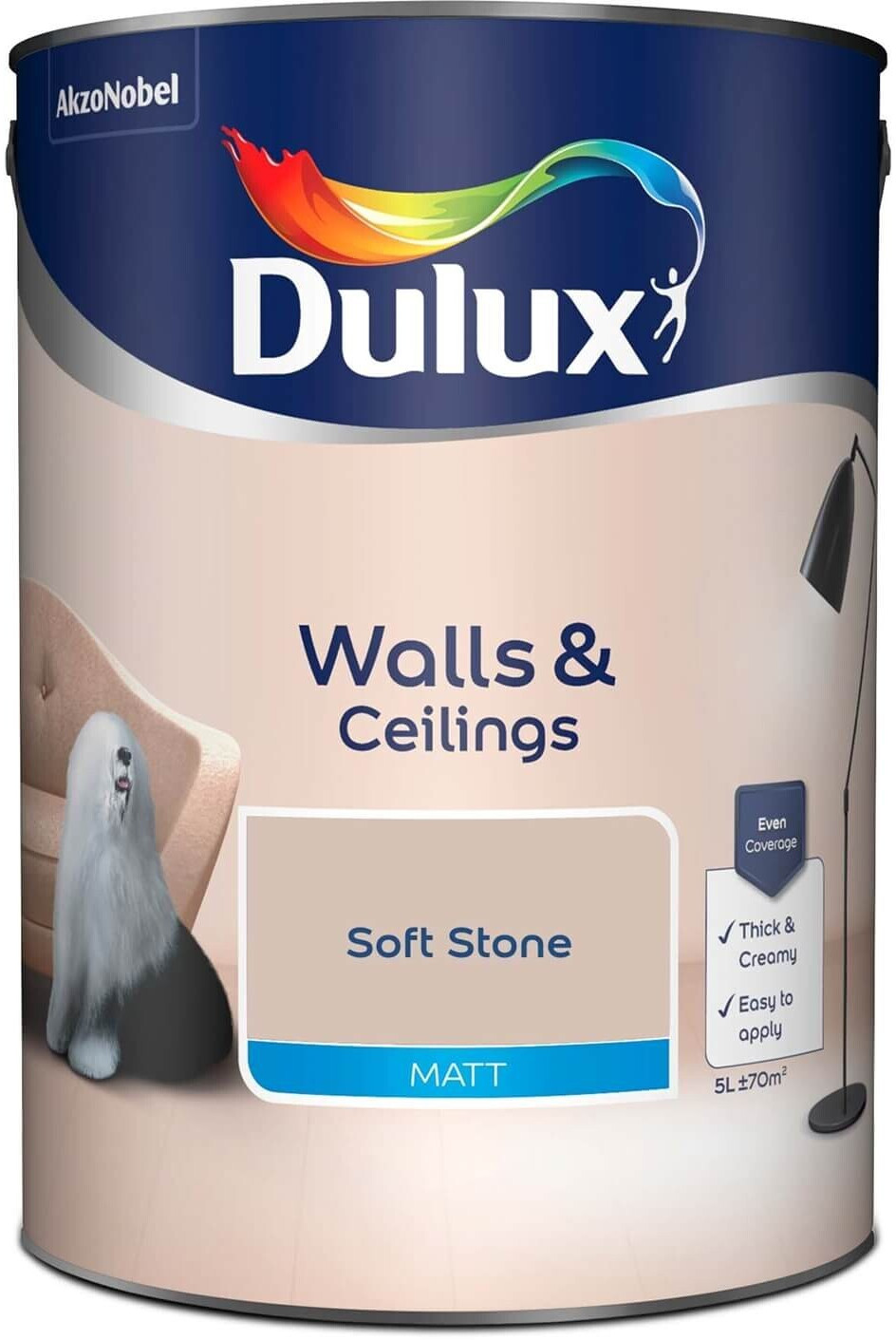 Buy Dulux Soft Stone - Matt Emulsion Paint - 5L from £36.00 (Today ... Buy Dulux Soft Stone - Matt Emulsion Paint - 5L from £36.00 (Today ...