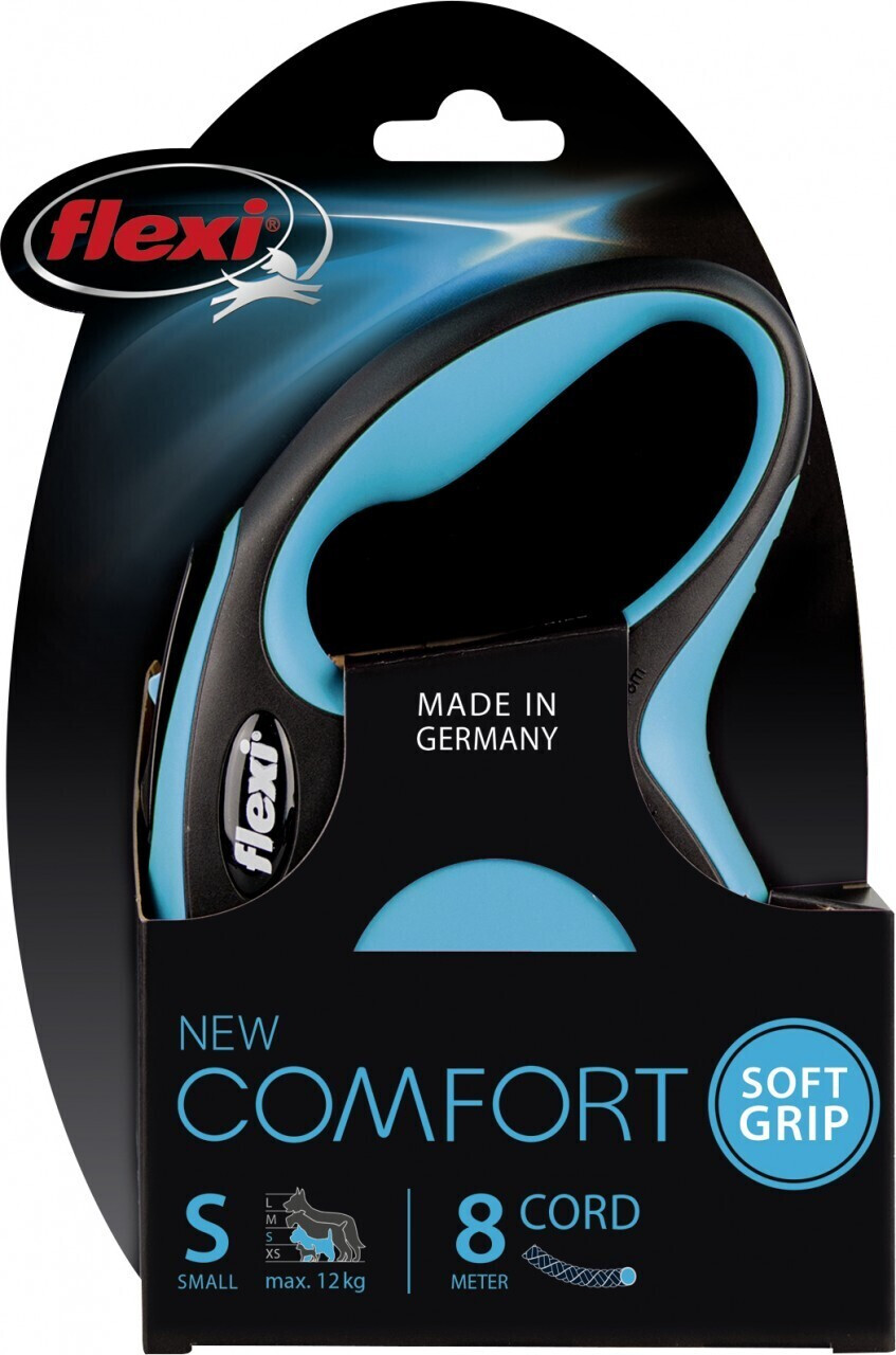 Flexi New Comfort Cord S 8m Blue/Black au meilleur prix sur idealo.fr