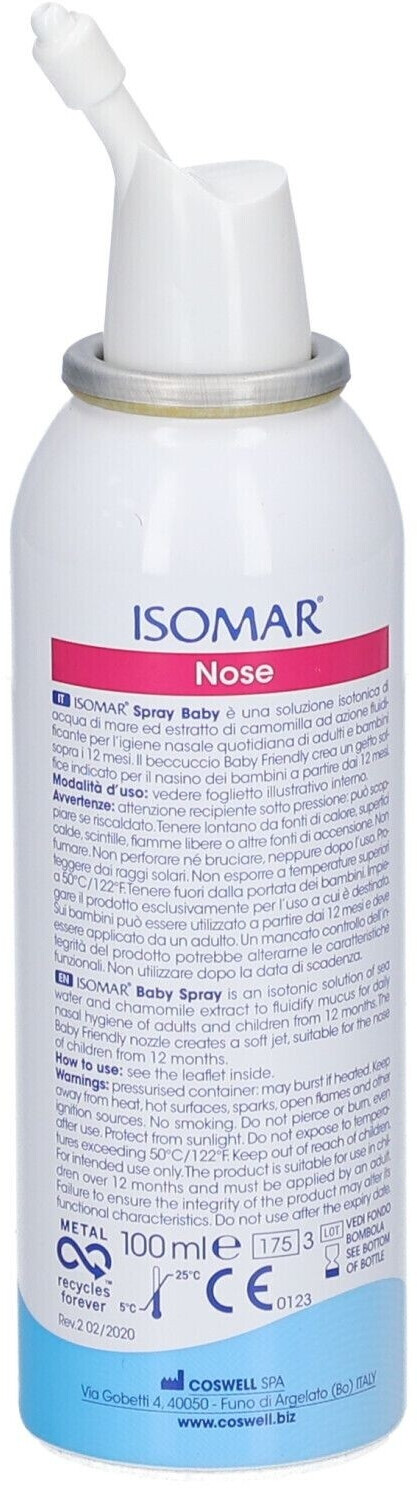 Isomar Naso Spray Baby (100 ml) a € 5,49 (oggi) | Migliori prezzi e ...