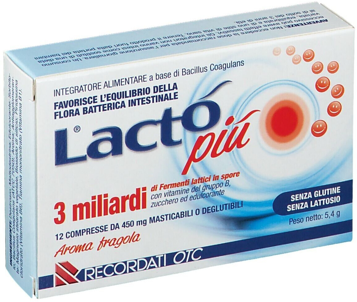 Recordati Lacto più (12 cpr.) a € 4,49 (oggi) | Migliori prezzi e ...