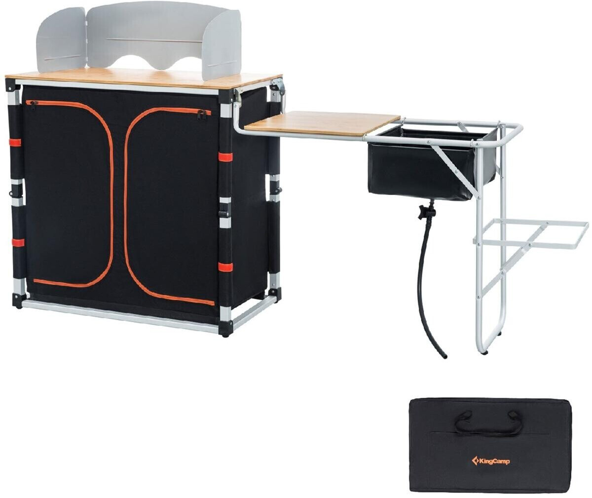 Kingcamp Campingküche - 190x46x86cm - silber/schwarz ab 239,95 ...