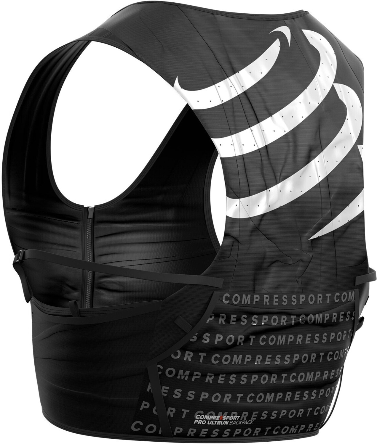 Compressport Men's Ultrun Vest with 2 Ergo Bottles black red white ab ...