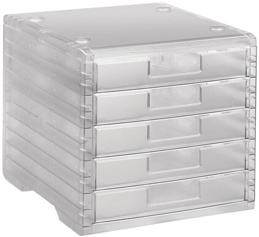 styro styro Box Lightbox transparent DIN C4 5 Schubladen (275-8419.224 ...
