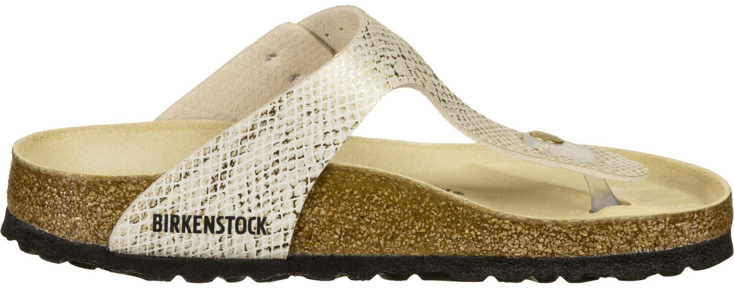 Birkenstock Gizeh Mikrofaser shiny python eggshell (normal) ab 98,00 ...