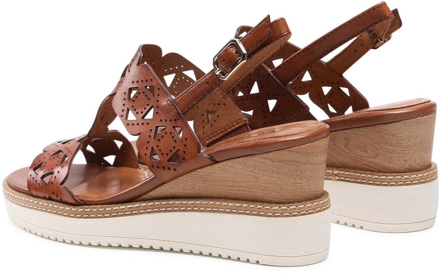 Buy Tamaris Leather Sandals (1-28332-26) cognac from £36.77 (Today ...