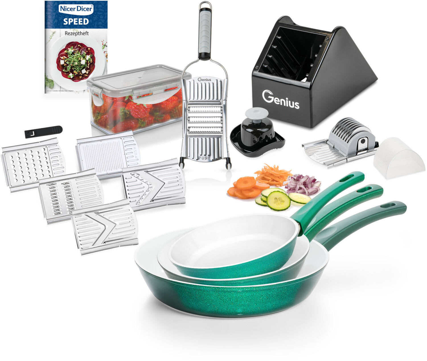 Genius Nicer Dicer Speed Set 18-teilig ab 109,95 € | Preisvergleich bei ...