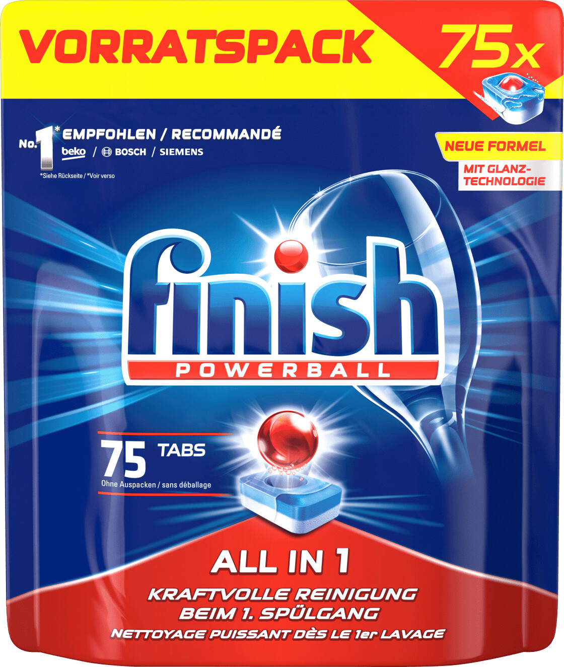 Calgonit Finish Powerball All-in-1 Citrus (75 Stk.) ab 8,95 ...