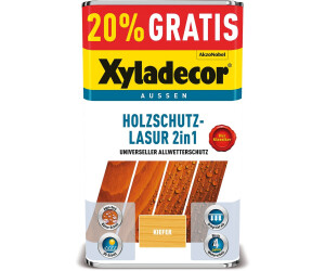 Xyladecor Holzschutz-Lasur 2in1 Kiefer 4+1 l ab 35,99 € | Preisvergleich bei idealo.de