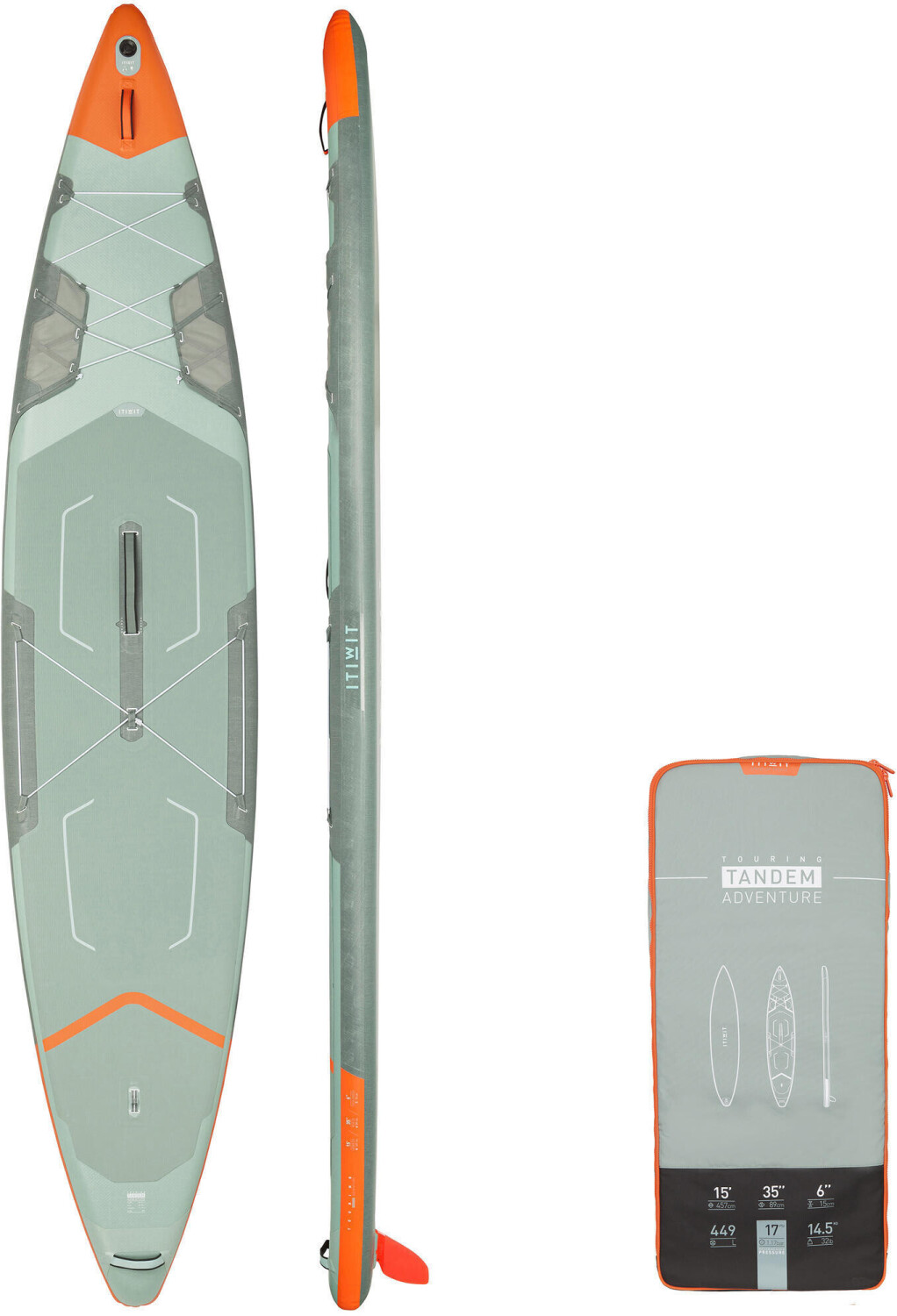 Itiwit SUP X500 Tandem 15' green ab 549,99 € | Preisvergleich bei idealo.de