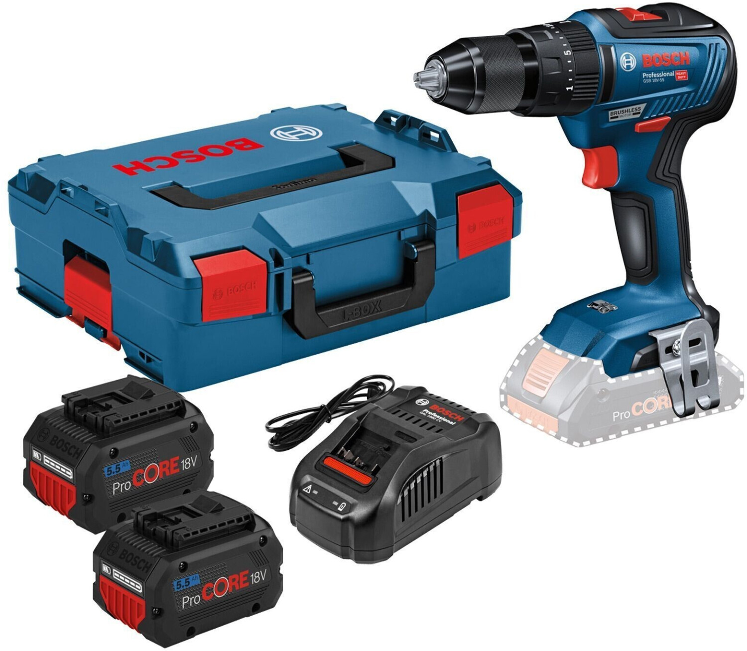 Bosch GSB 18V-55 Professional (0 601 9H5 302-3) ab 299,00 ...