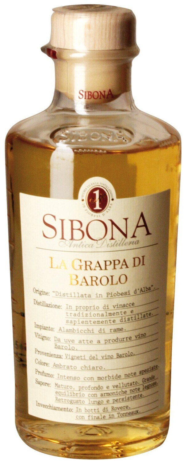 Sibona Grappa di Barolo Sibona Antica Distilleria 0,5 l 42% ab 23,09 ...