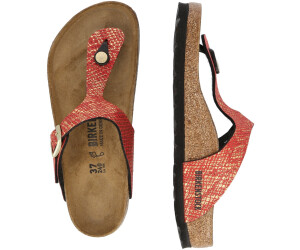 Birkenstock Gizeh Mikrofaser (normal) shiny python red/gold ab 49,95 ...