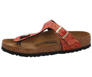 Birkenstock Gizeh Mikrofaser (normal) shiny python red/gold ab 49,95 ...