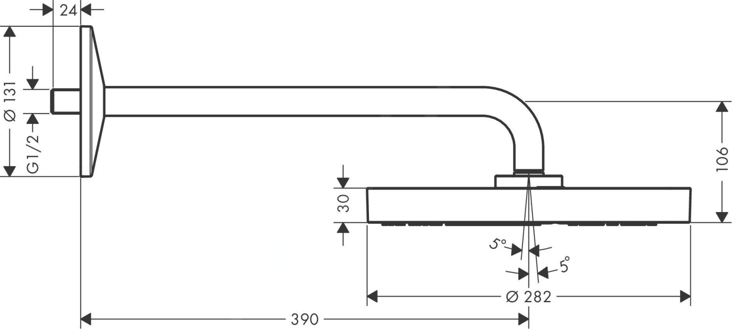 Axor One 280 1jet (48491670) au meilleur prix sur idealo.fr