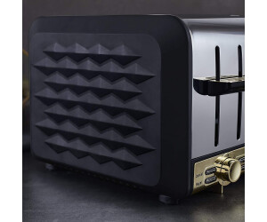 Buy Swan Gatsby Black and Gold 4-Slice Toaster, Variable Electronic ...