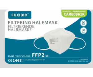 FUXIBIO CARE0961K FFP2 NR CE1463 weiß (50 Stk.) ab 44,90 € | Preisvergleich bei idealo.de