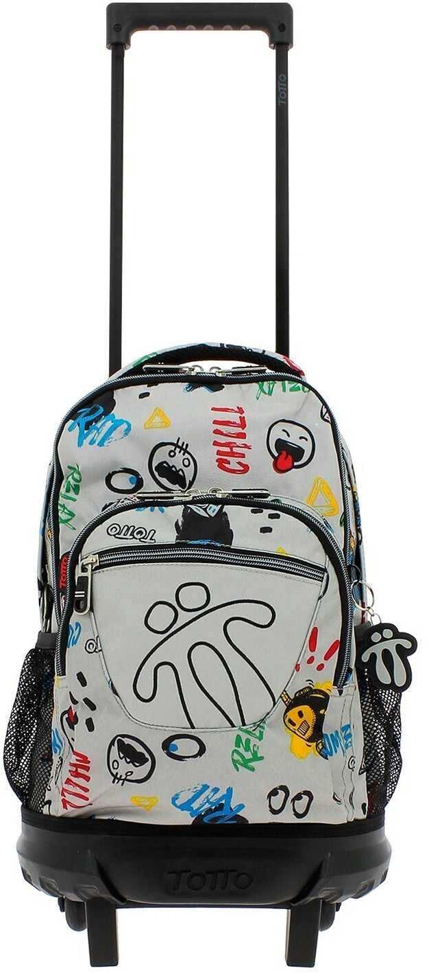 Totto School wheeled backpack Resma Clear Grey au meilleur prix sur ...