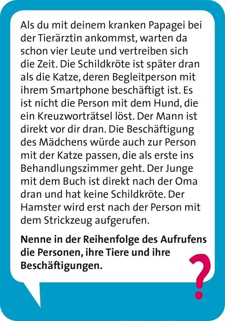 Pocket Quiz - Denksport (100576) ab 5,95 € | Preisvergleich bei idealo.de