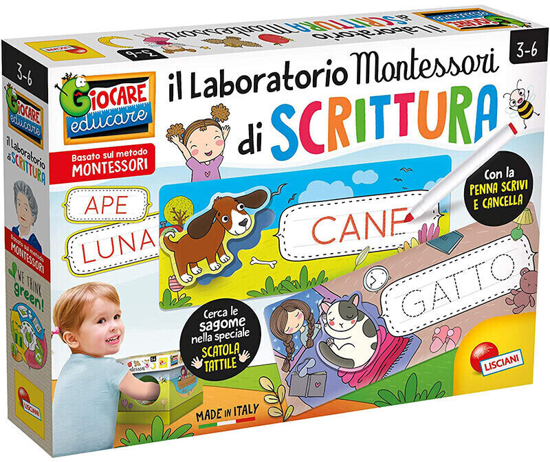 Lisciani Lisciani Montessori - Maxi laboratorio scrittura a € 10,99 ...