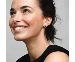 Pandora Pavé & Logo Circle Reversible Stud Earrings (299486C01) desde ...