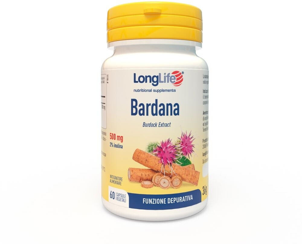 Long Life Bardana 500 mg 60 Capsule Vegetali a € 12,69 (oggi ...