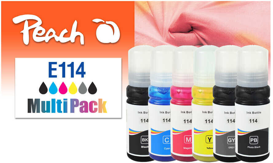 Peach ersetzt Epson 114 6er Pack ab 43,43 € | Preisvergleich bei idealo.de