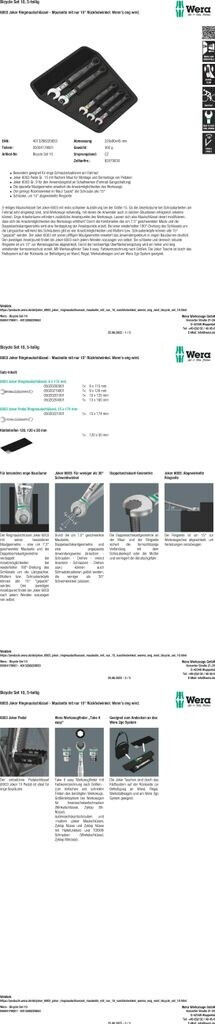 Wera Bicycle Set 10 5-tlg ab € 44,36 | Preisvergleich bei idealo.at