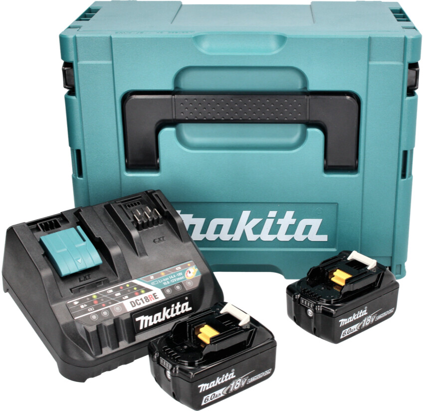 Makita Power Source Kit 18V (DC18RE 198720-9 + 2x BL 1860 B 6.0Ah + Makpac) ab 265,82 ...