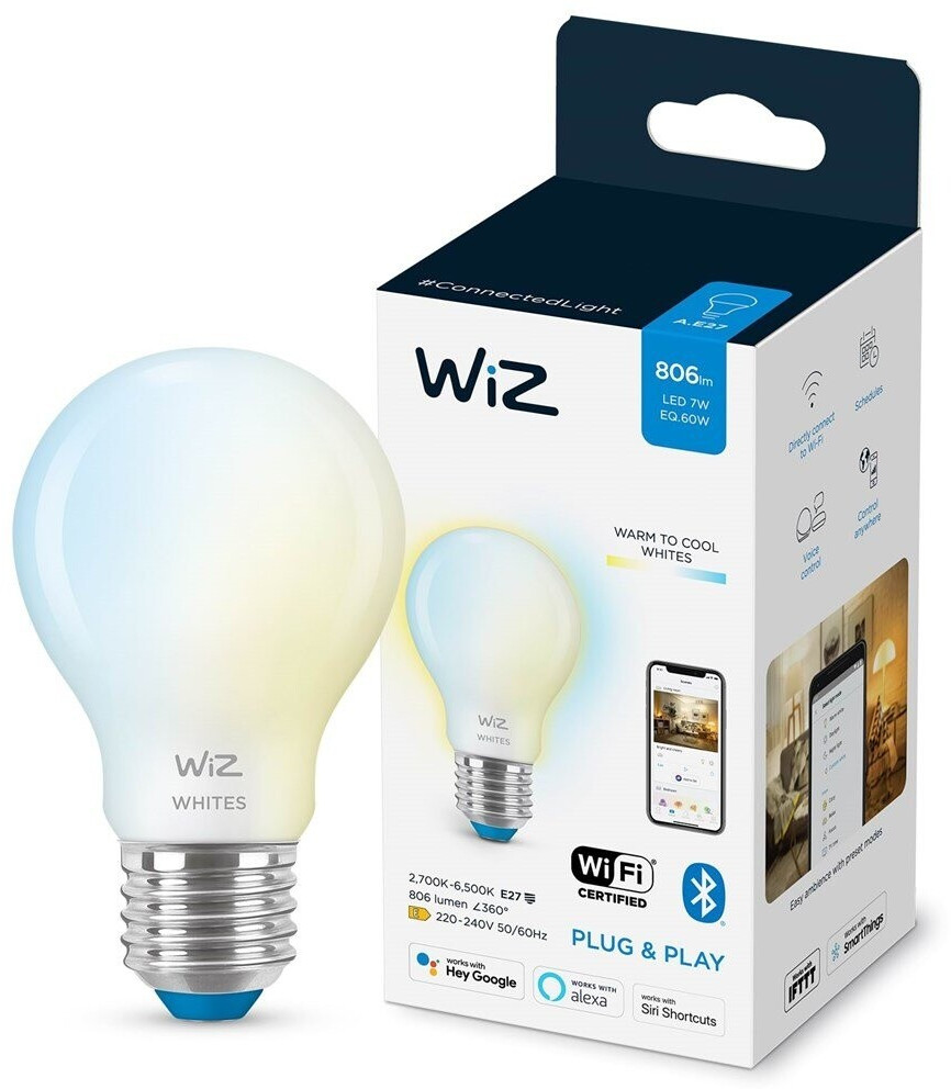 Wiz Wi-Fi BLE 60W A60 E27 FR TW warmweiß (929003008901) ab € 13,99 | Preisvergleich bei idealo.at