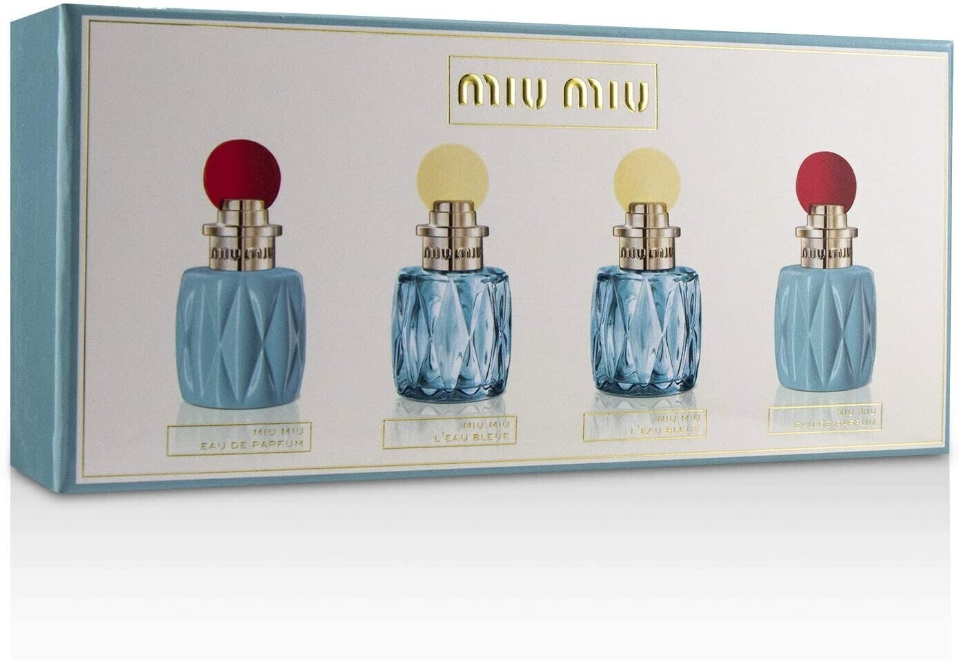 Buy Miu Miu Miniature T Set 2 X 75ml Edp 2 X Leau Bleue 75ml From £4299 Today