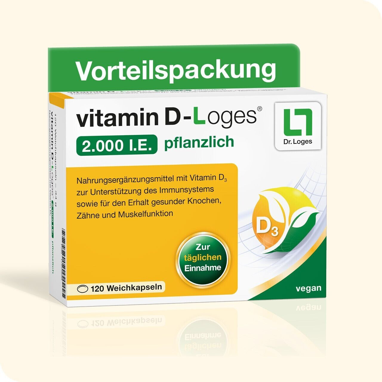 Dr. Loges Vitamin D-Loges 2000 I.E. pflanzlich Weichkapseln ab 8,45 ...