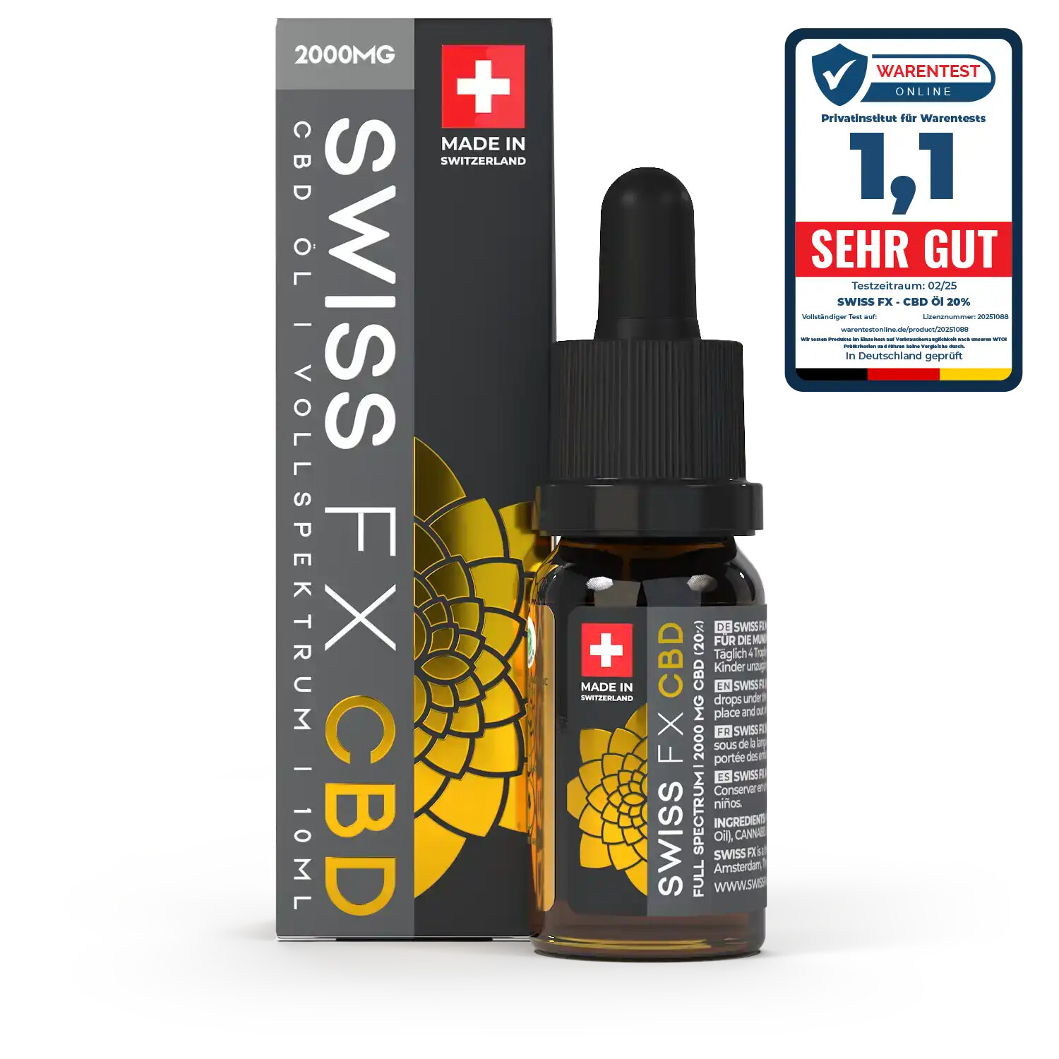 Swiss FX CBD Öl 20% Tropfen (10ml) ab 97,13 € | Preisvergleich bei ...