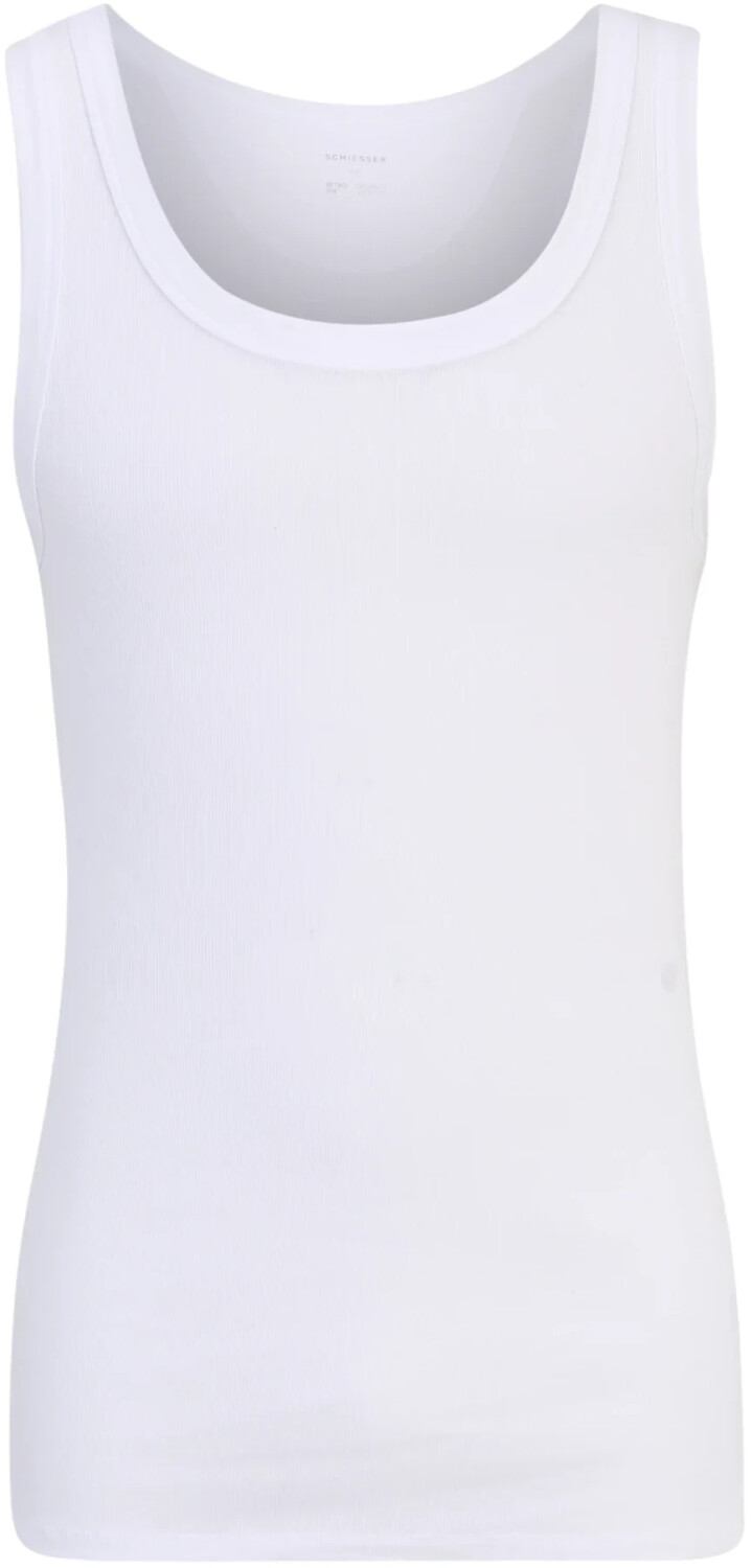 Schiesser Unterhemd Doppelripp Organic Cotton Retro Rib (174017) weiß ...