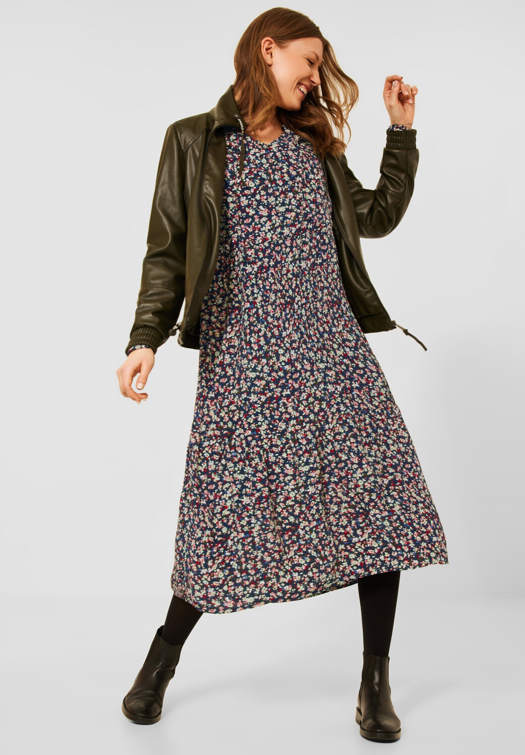 Cecil Midi Dress (B143118) deep blue ab 71,99 € | Preisvergleich bei ...