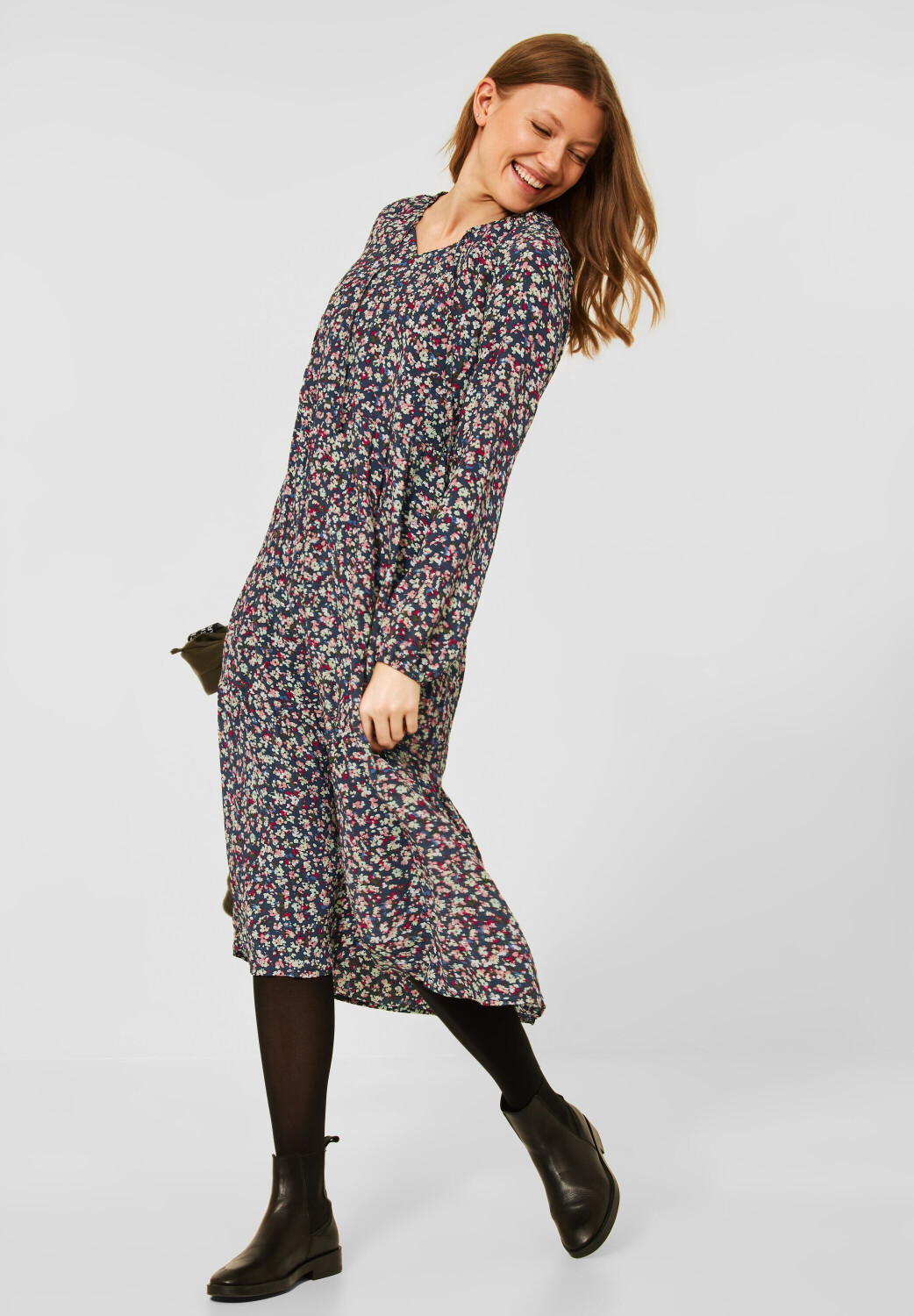 Cecil Midi Dress (B143118) deep blue ab 71,99 € | Preisvergleich bei ...