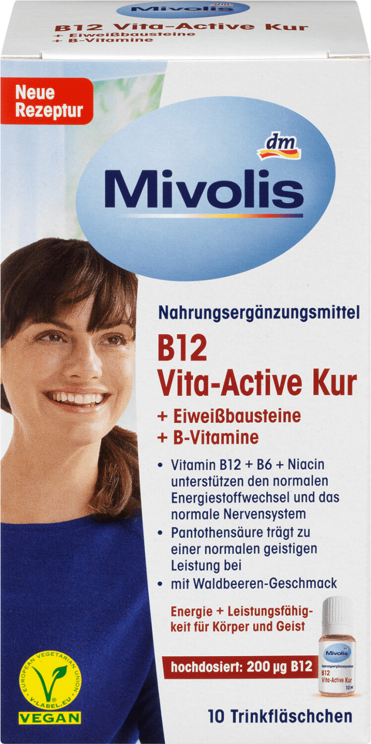 Mivolis B12 B12 Vita-Active Kur Eiweißbausteine +B-Vitamine ...