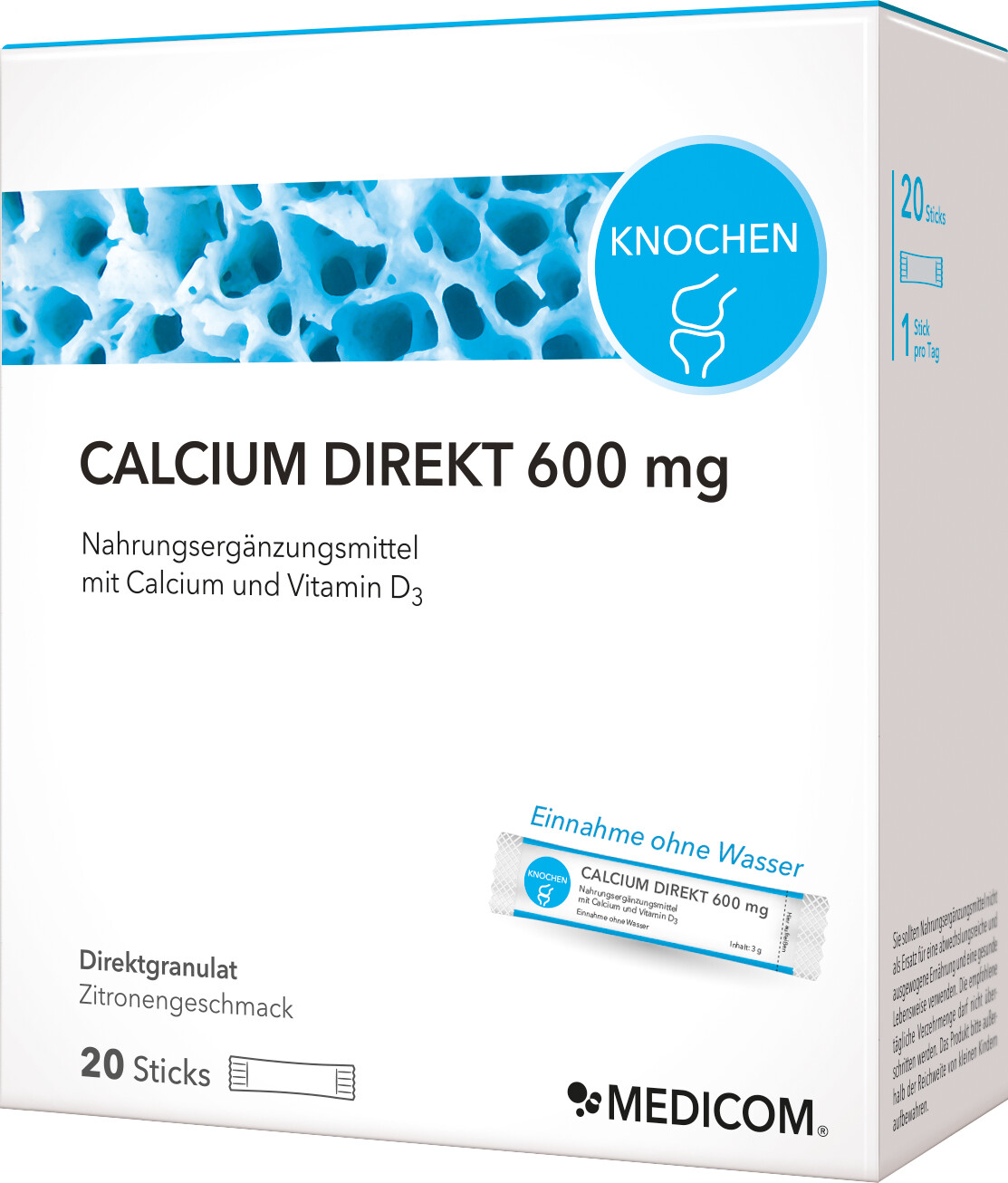 Medicom Pharma Calcium Direkt 600 mg Sticks (20 Stk.) ab 7,35 ...