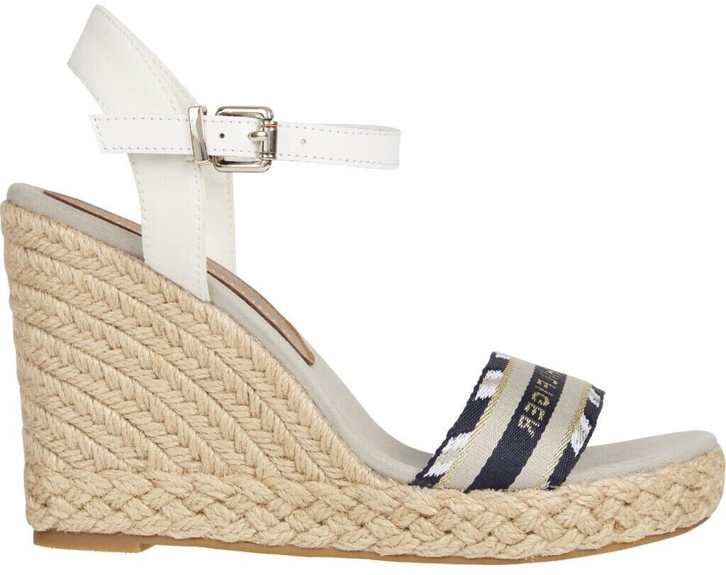 Tommy Hilfiger Logo Webbing High Heel Wedges (FW0FW06295) ecru ab 45,00 ...