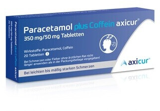 Paracetamol plus Coffein 350mg/50mg Tabletten (20 Stk.) ab € 1,95 ...