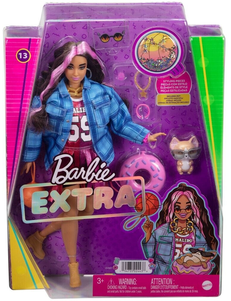 Barbie Barbie Extra Muñeca y mascota - Camiseta de baloncesto desde 21 ...