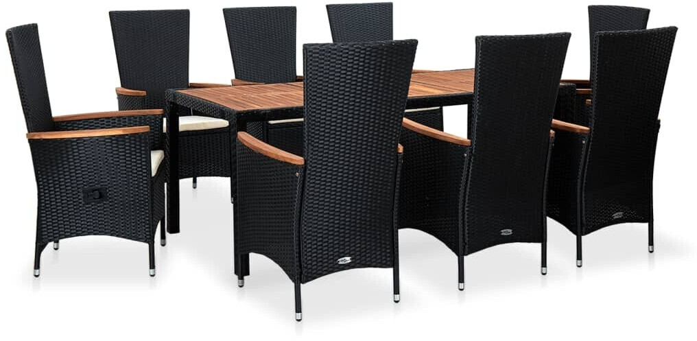 vidaXL Garden Set 8 People Braided Resin and Acacia ab 659,99 ...