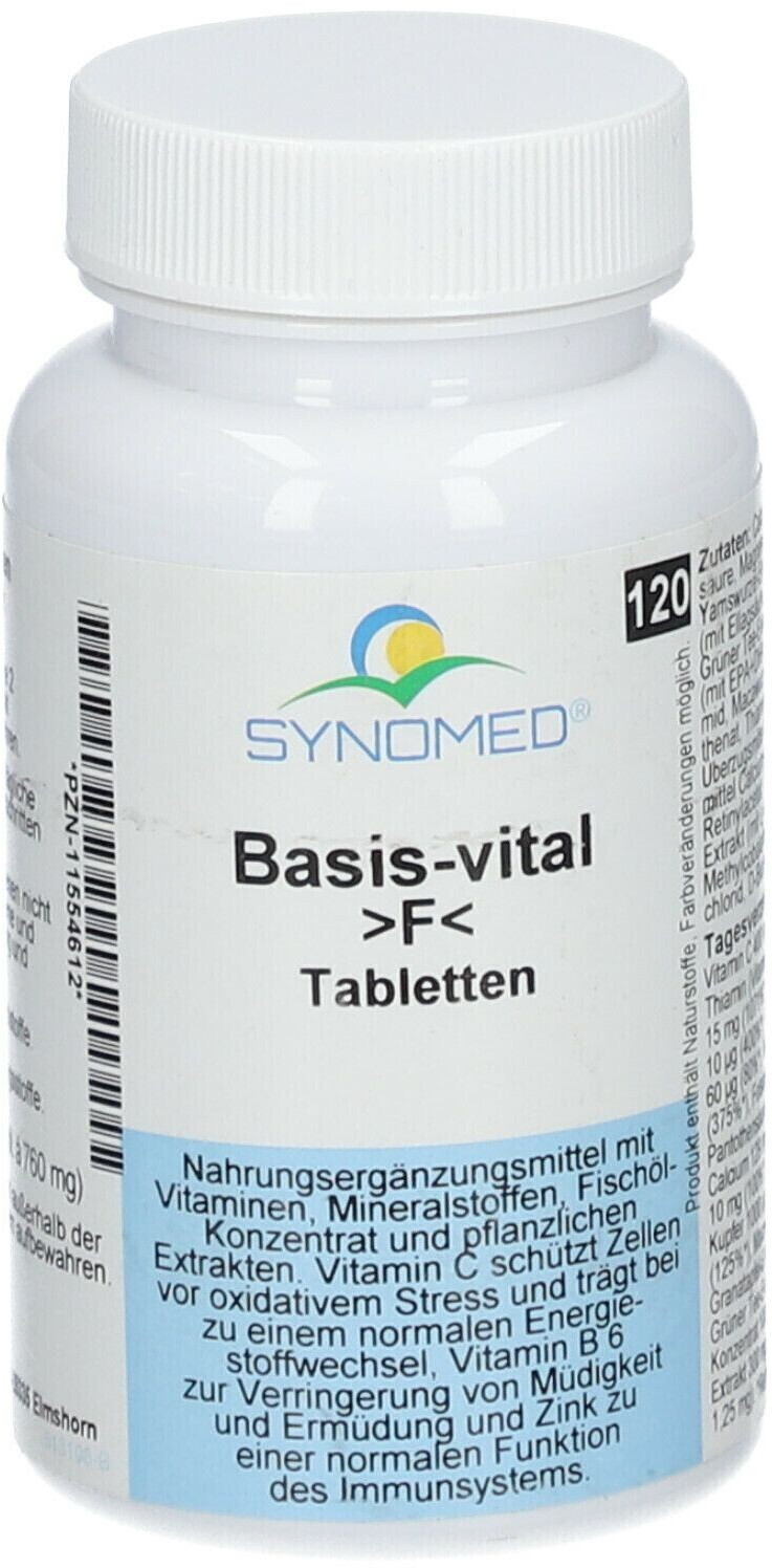 Synomed Basis-Vital F Tabletten ab 16,66 € | Preisvergleich bei idealo.de