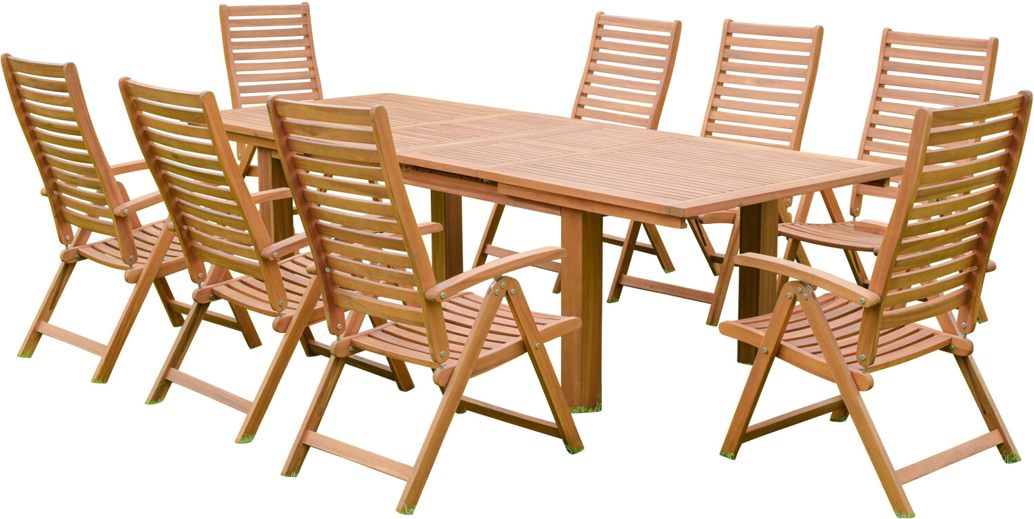 Outflexx Esstischgarnitur Akazie natur/beige (20645) ab 1.310,05 ... Outflexx Esstischgarnitur Akazie natur/beige (20645) ab 1.310,05 ...
