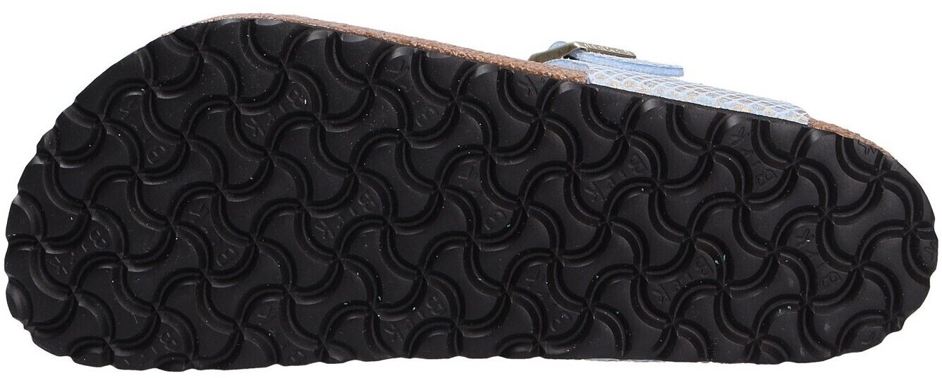 Birkenstock Gizeh Microfibre shiny python dusty blue (regular) au ...