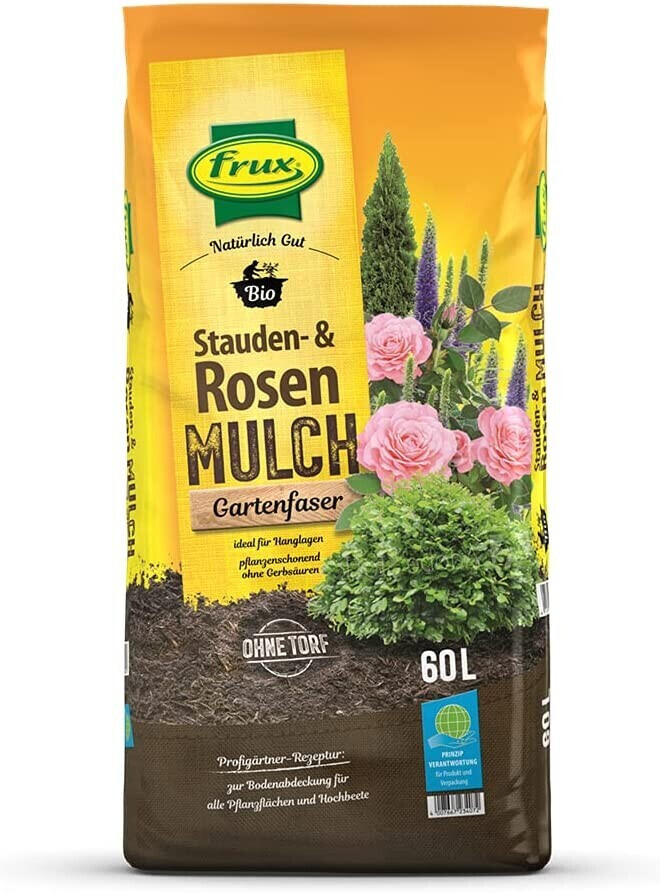 Frux Stauden- & Rosenmulch Gartenfaser torffrei 60L ab 19,99 ...