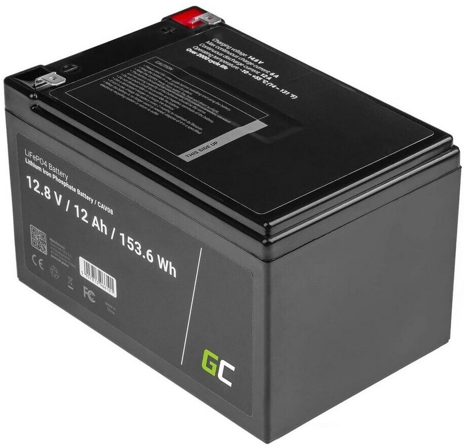 GreenCell LiFePO4 Akkublock 12,8V 12Ah ab 70,63 € | Preisvergleich bei ...