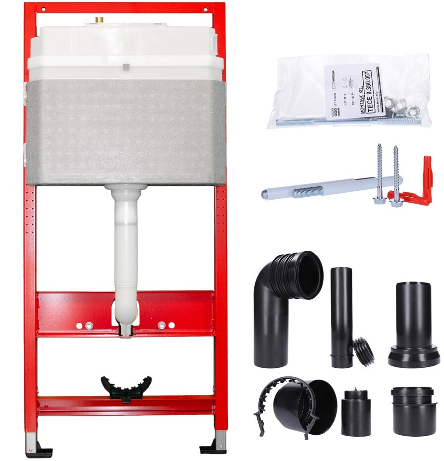 Tece Base WC-Spülkastenset 1120 mm inkl. Betätigungsplatte weiß (9400400) ab 97,98 ...