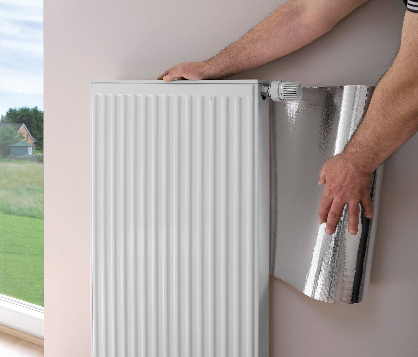 NMC noma Reflex PS 3mm Heizkörperreflexionsfolie selbstklebend 0,5 x 5 ...