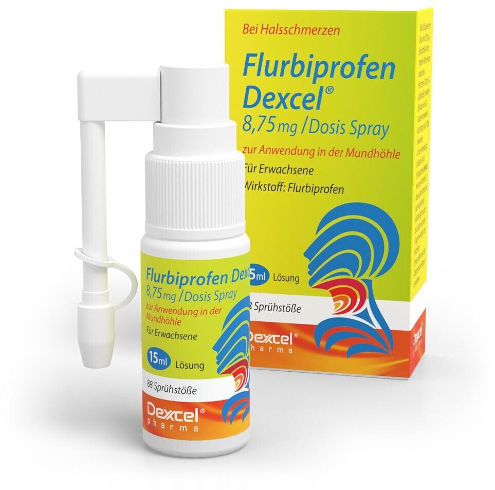 Flurbiprofen Dexcel 8,75 mg/Dosis Spray Mundhöhle (15ml) ab 3,68 ...