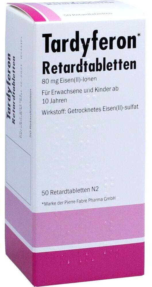 Tardyferon Retardtabletten (50 Stk.) ab 13,40 € | Preisvergleich bei ...